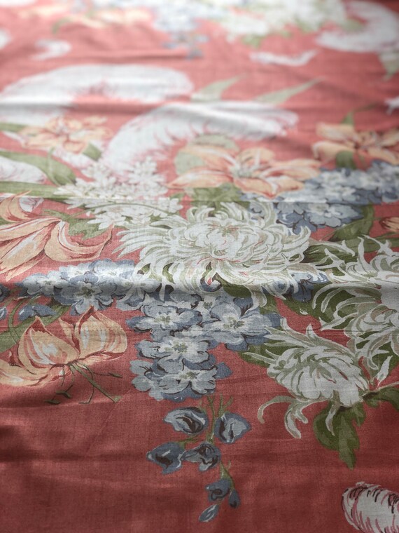 Vintage 1985 Bassett McNab “Pavillon” Fabric Sample, Pavillon Fabric ...
